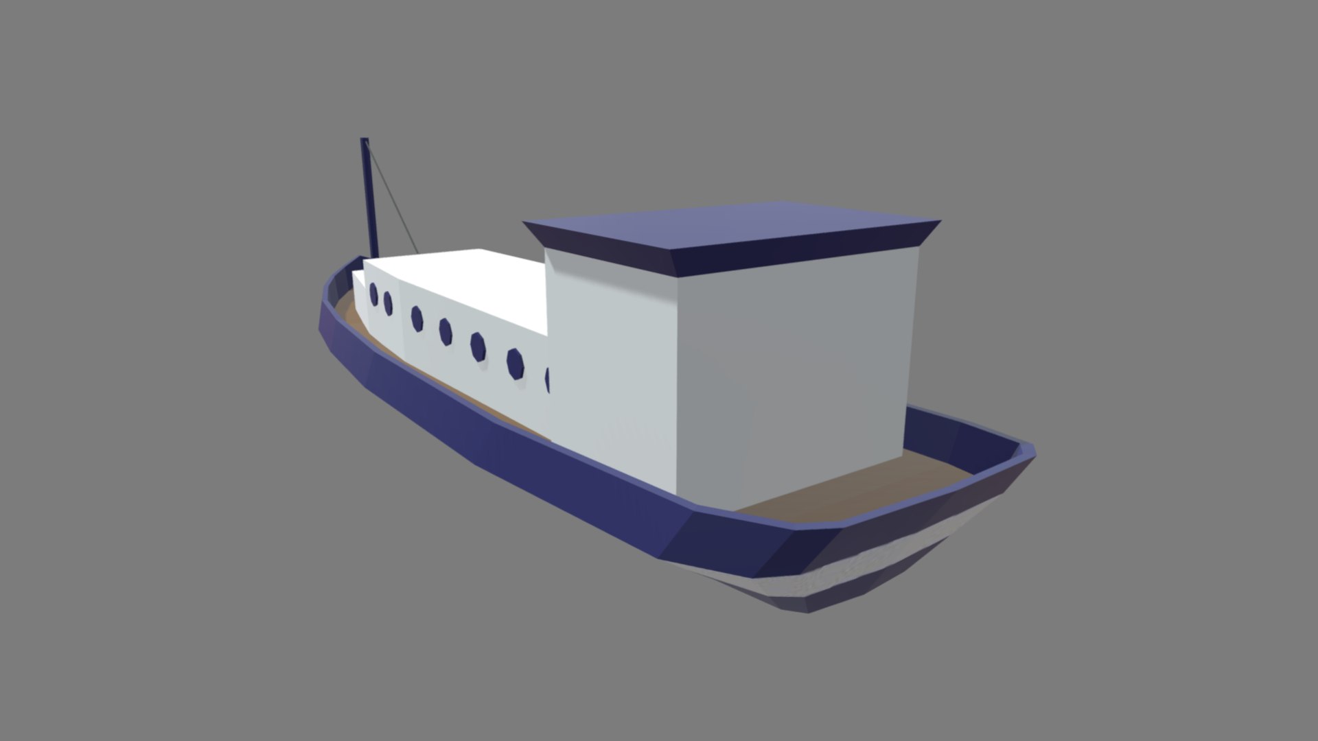 Low Poly Boat 04 3D Model - TurboSquid 2128618