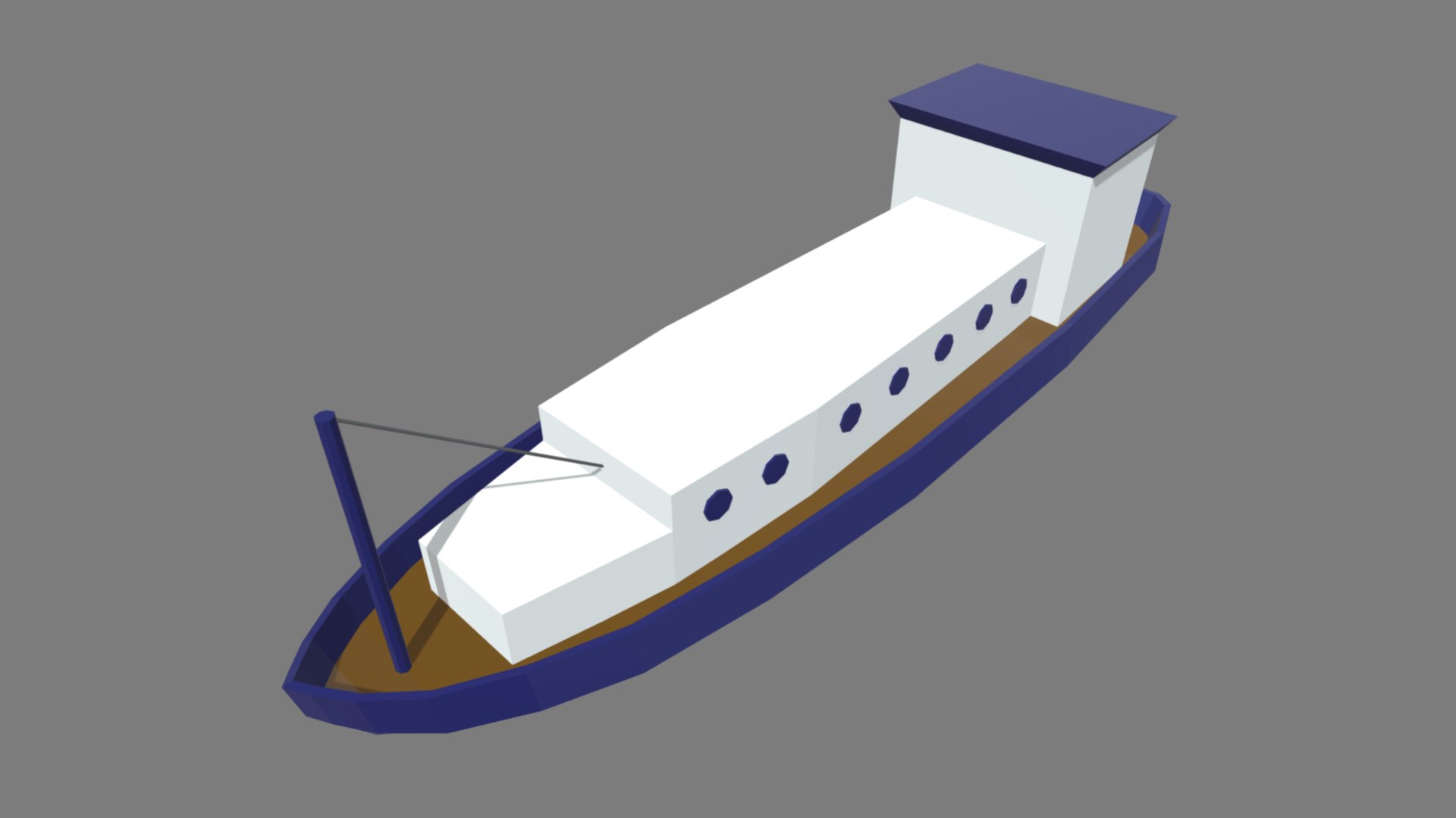 Low Poly Boat 04 3D Model - TurboSquid 2128618