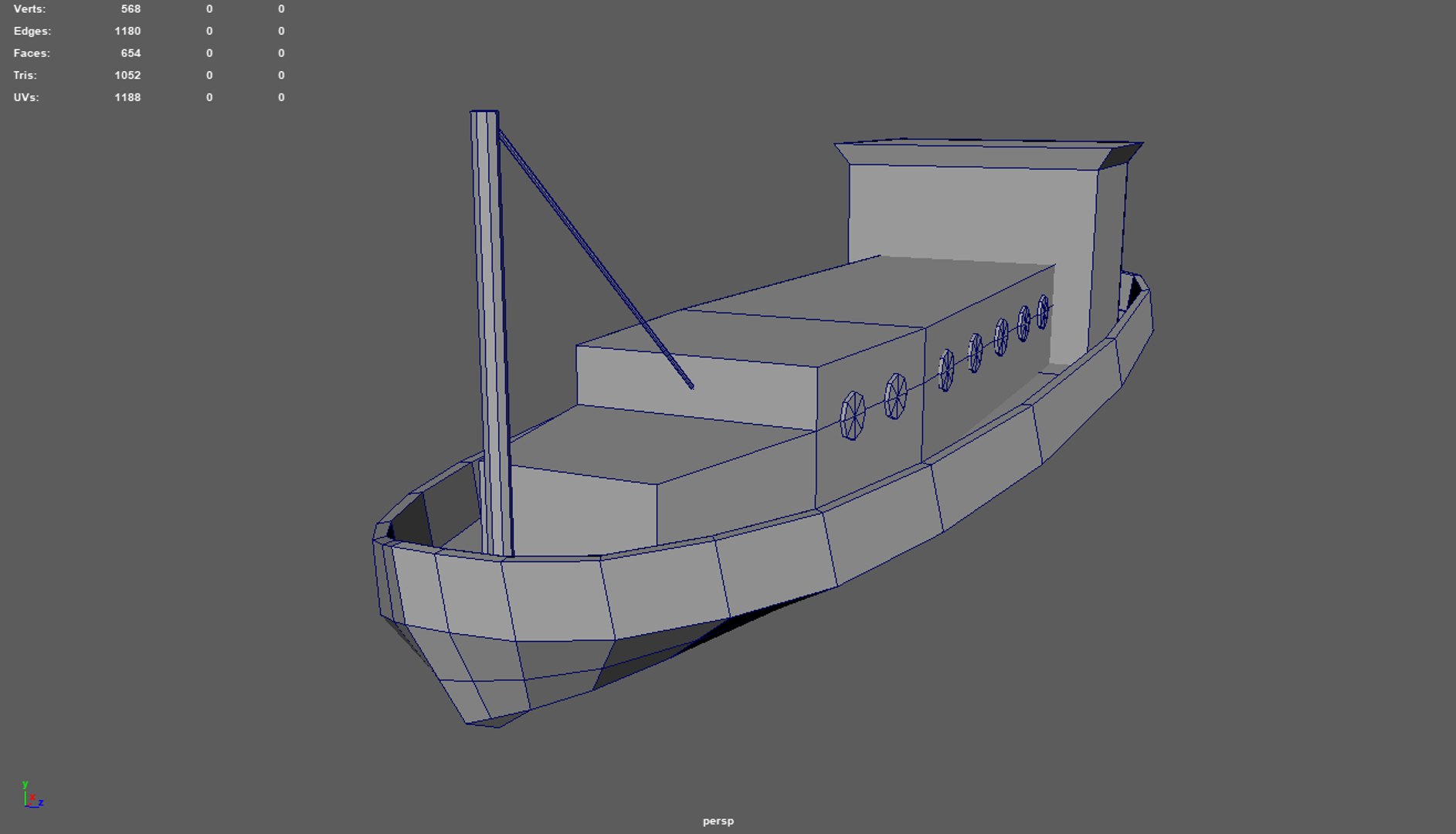 Low Poly Boat 04 3D Model - TurboSquid 2128618