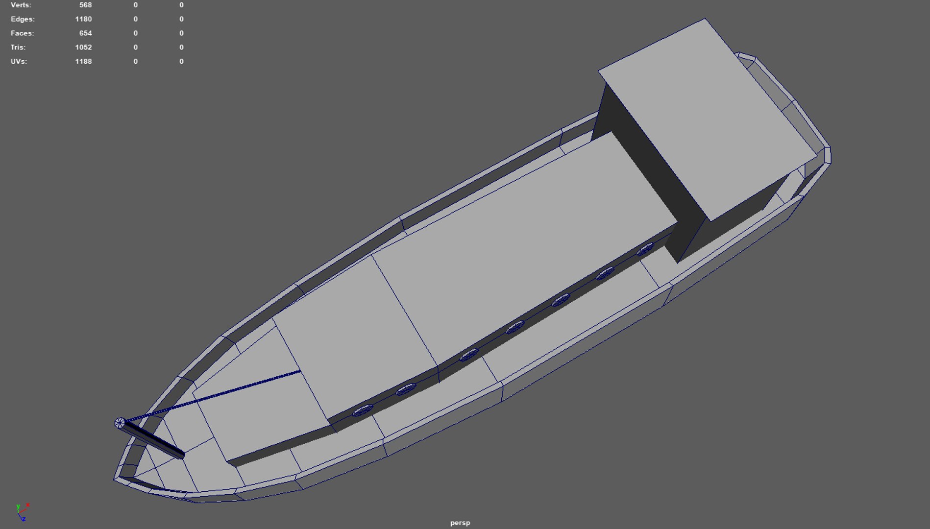 Low Poly Boat 04 3D model - TurboSquid 2128618