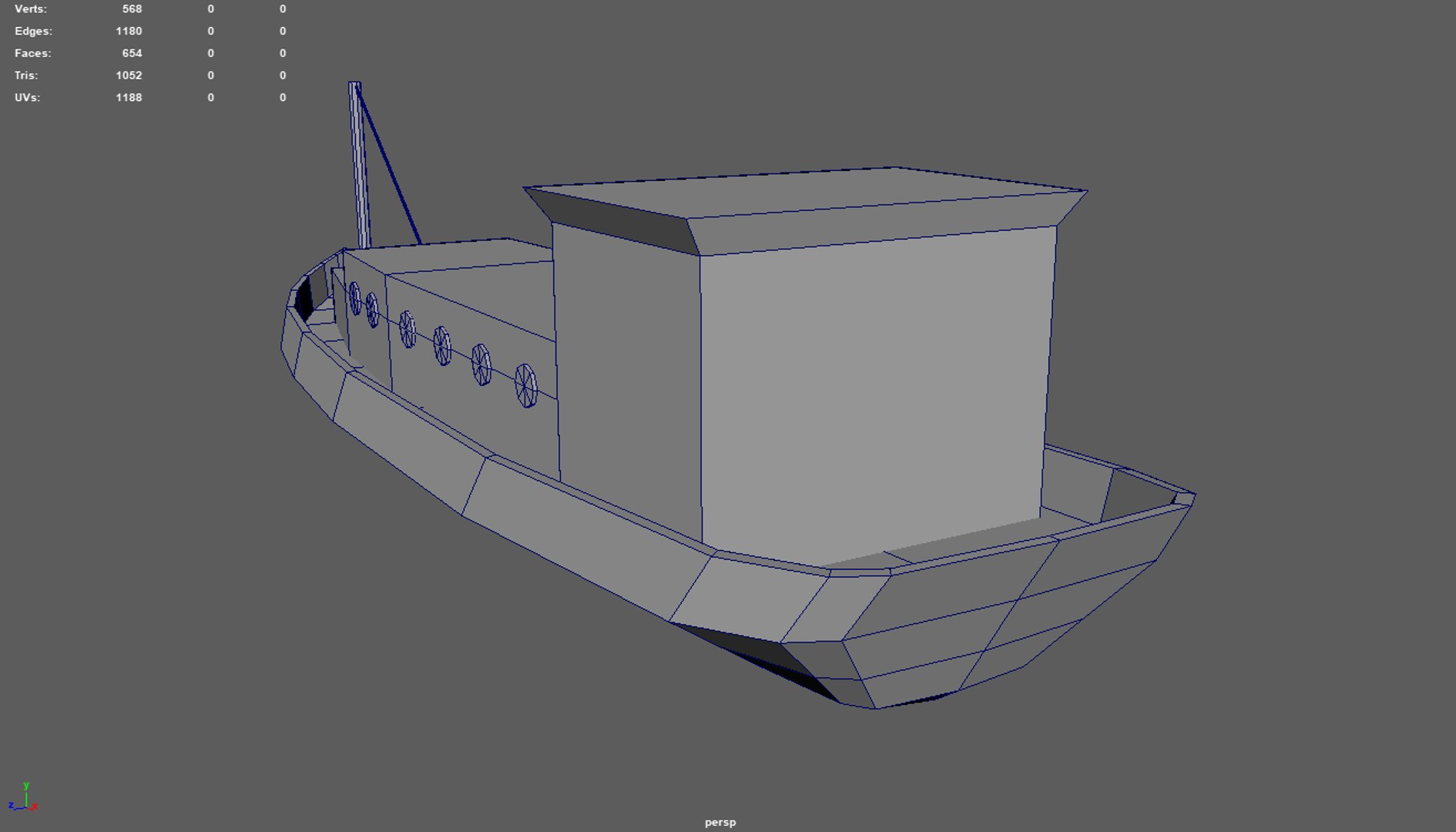 Low Poly Boat 04 3D Model - TurboSquid 2128618