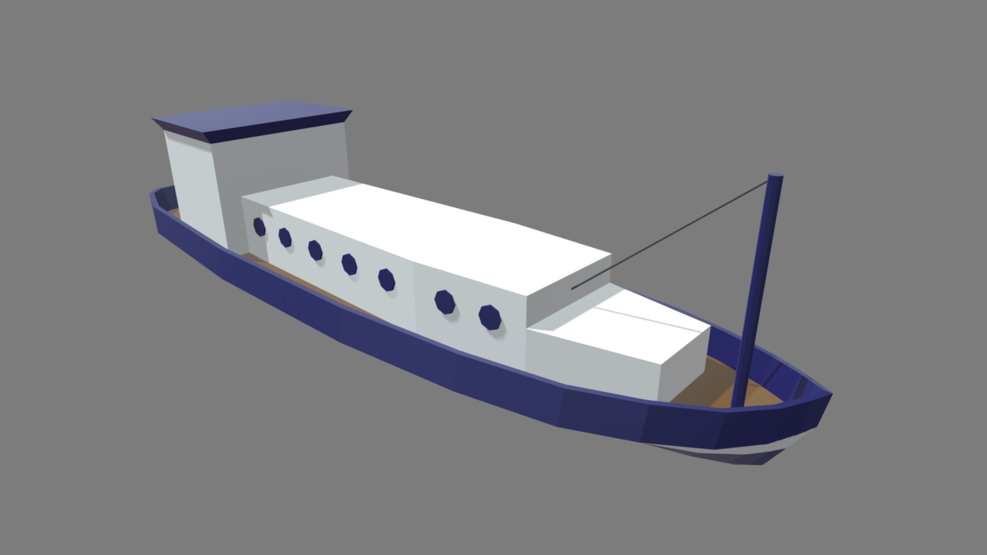 Low Poly Boat 04 3D Model - TurboSquid 2128618