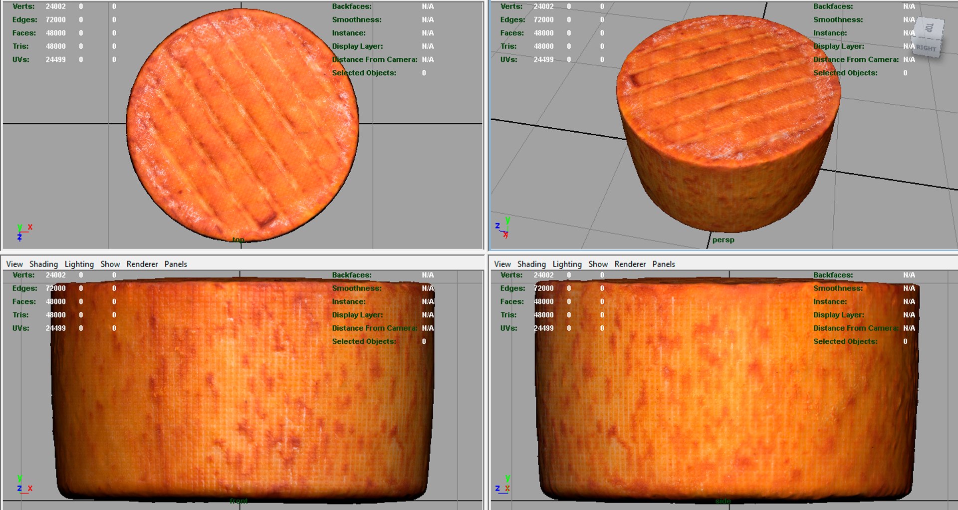 3D Realistic Goat Cheese Model - TurboSquid 1282739