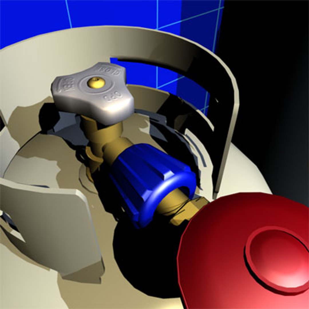 3d Propane Tank 02 Fuel Model