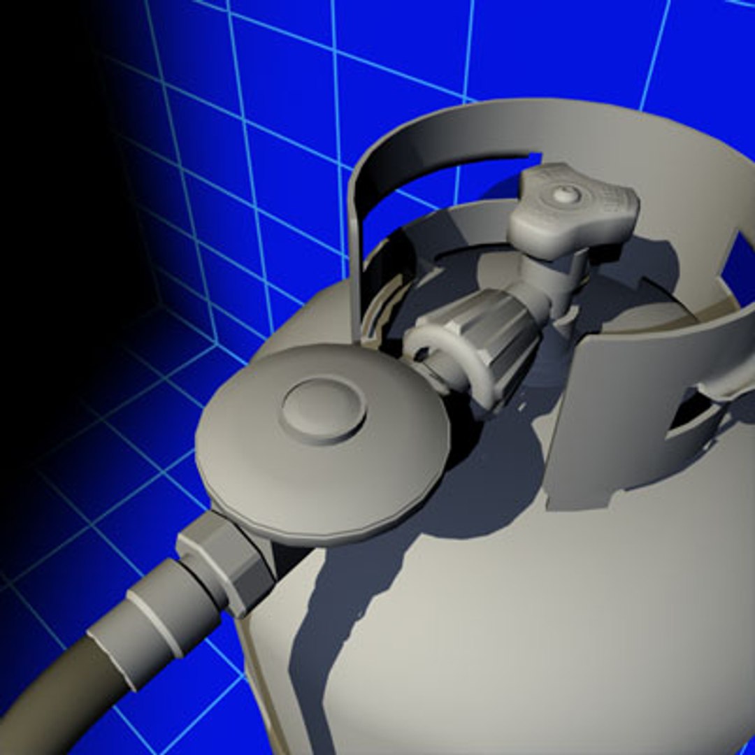 3d Propane Tank 02 Fuel Model