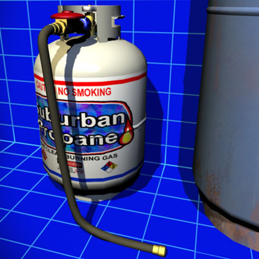3d Propane Tank 02 Fuel Model