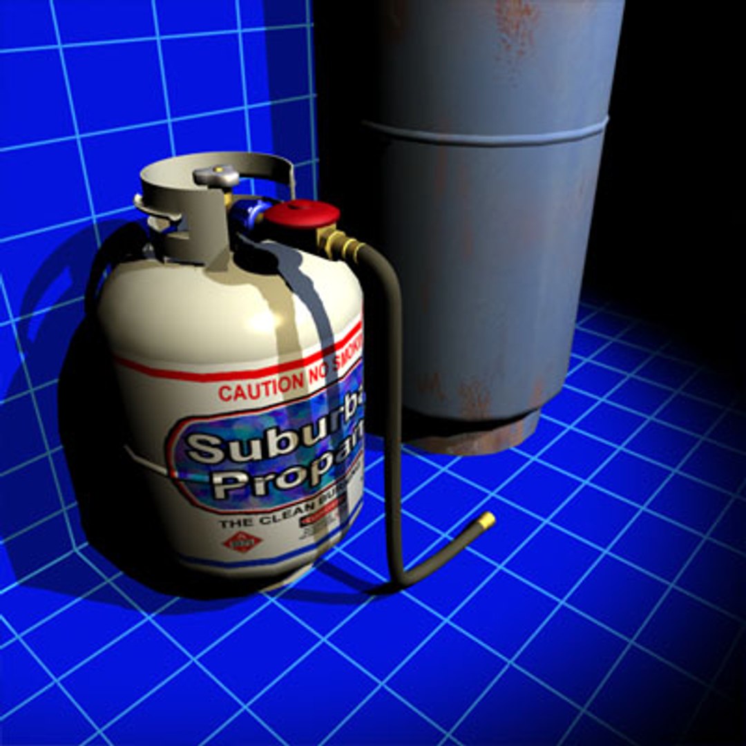 3d Propane Tank 02 Fuel Model