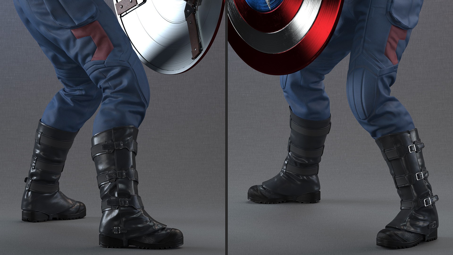 3D model Character Captain America Defend Pose - TurboSquid 2044845