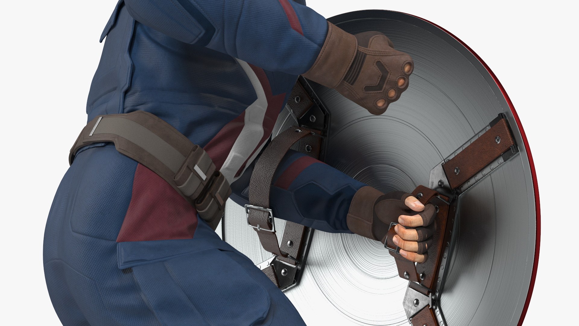 3D model Character Captain America Defend Pose - TurboSquid 2044845
