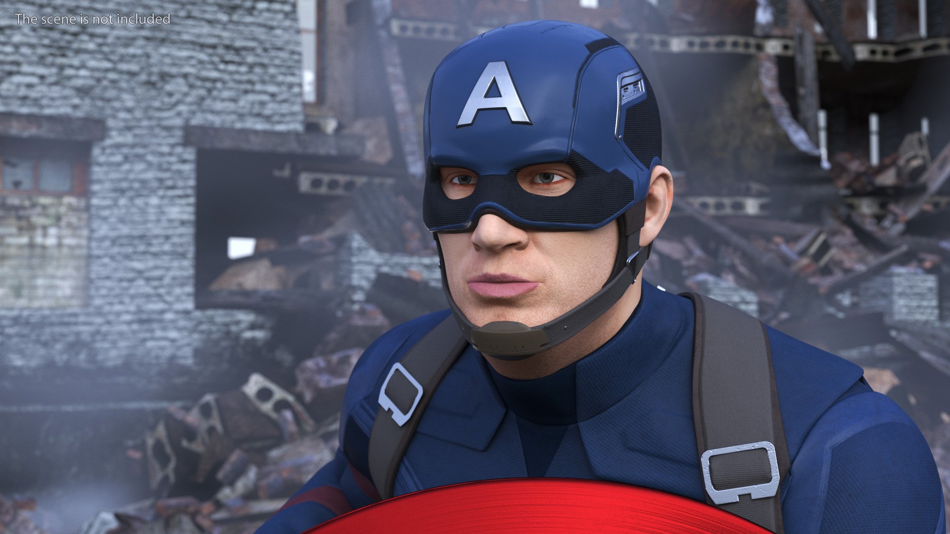 3D Model Character Captain America Defend Pose - TurboSquid 2044845