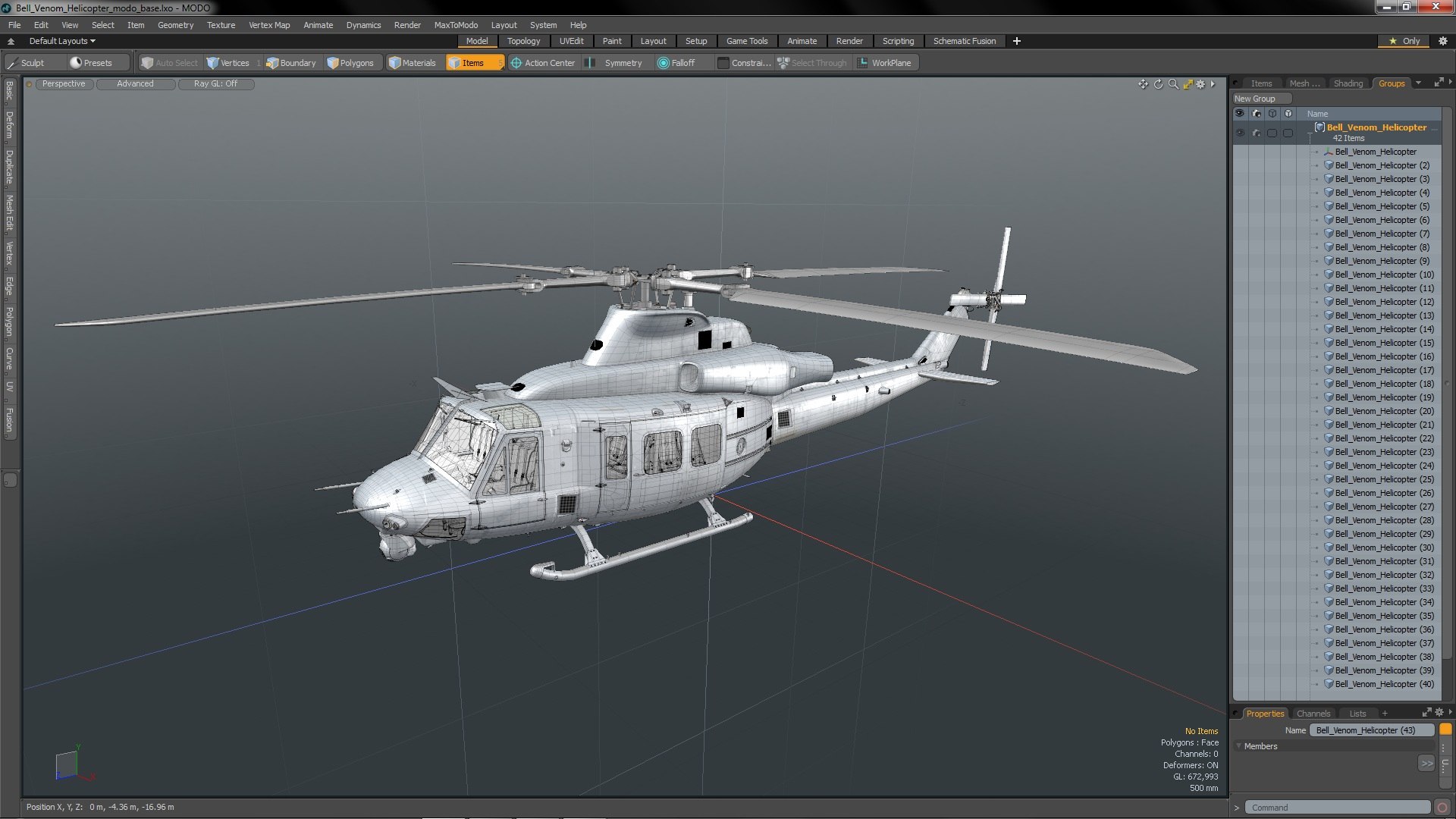 Bell Venom Helicopter 3D model - TurboSquid 1896199