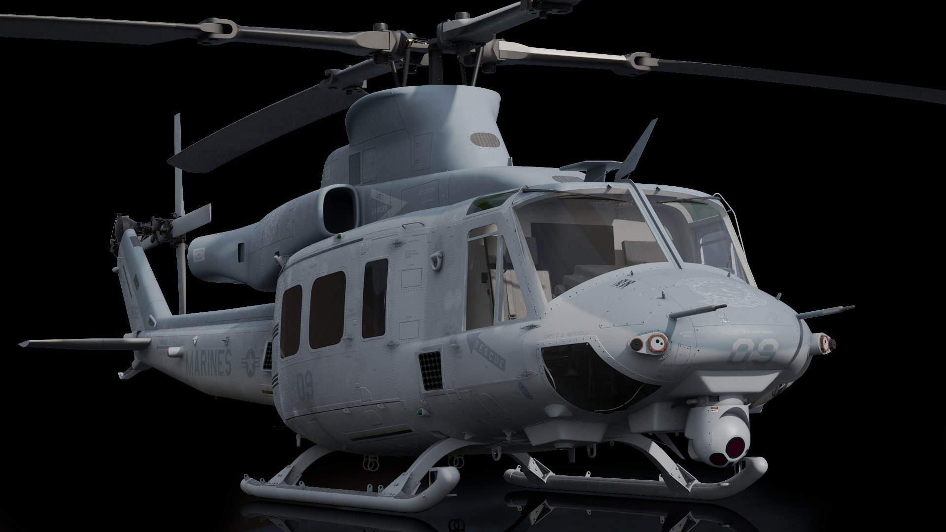 Bell Venom Helicopter 3D model - TurboSquid 1896199