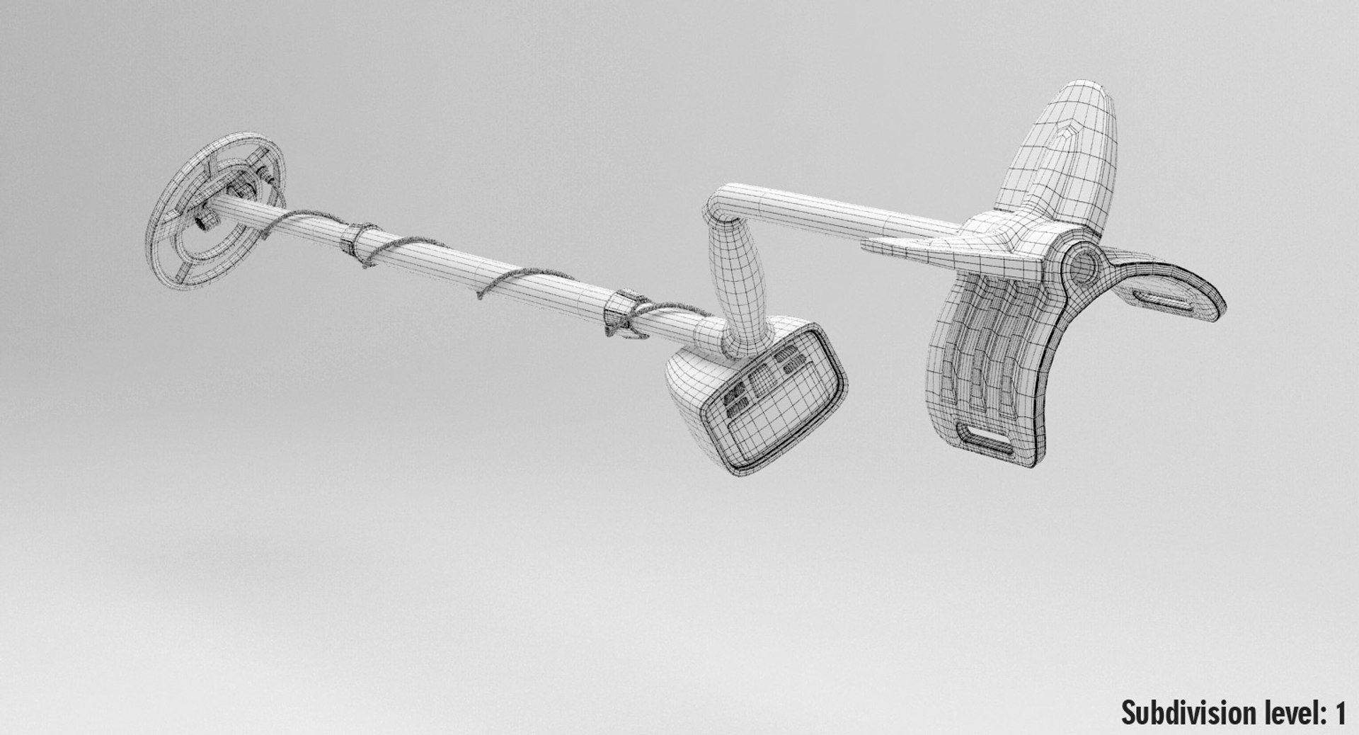 3D Generic Metal Detector D-coil Model - TurboSquid 1405265