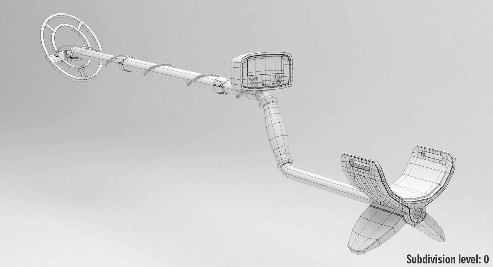 3D Generic Metal Detector D-coil Model - TurboSquid 1405265