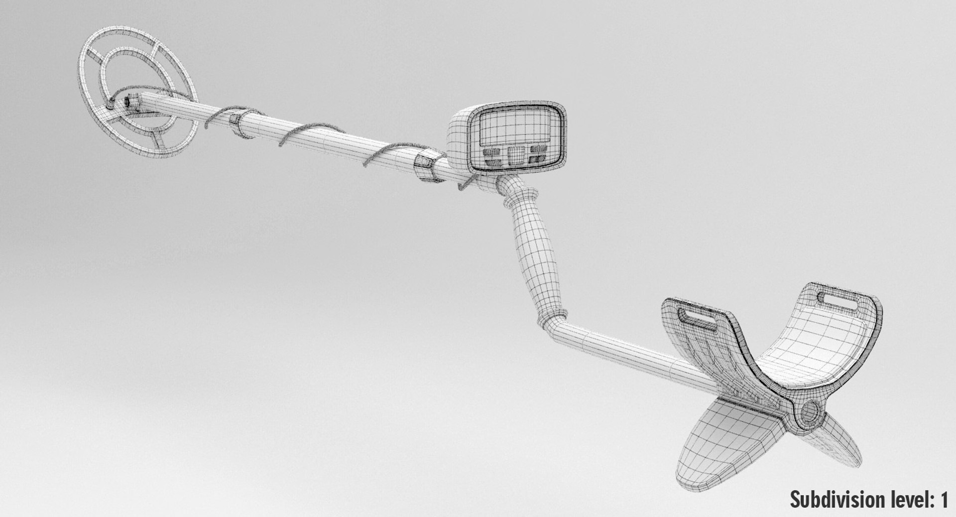 3D Generic Metal Detector D-coil Model - TurboSquid 1405265