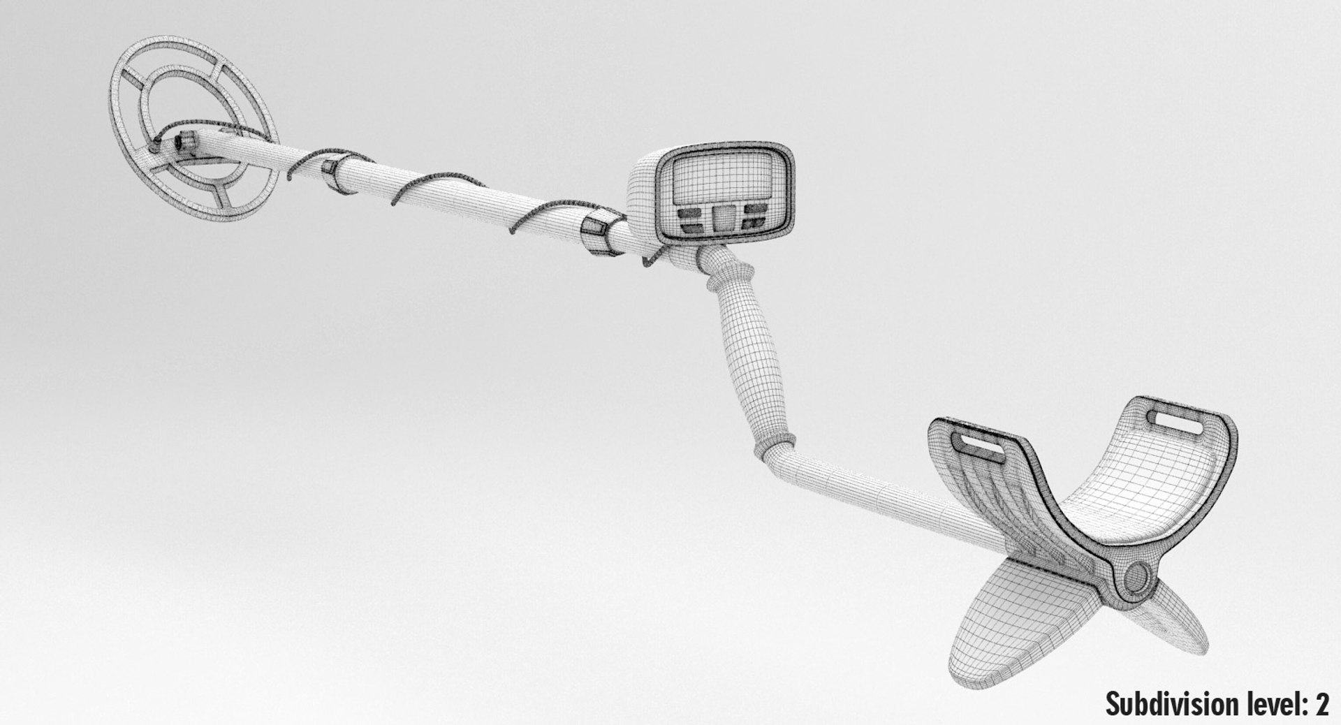 3D Generic Metal Detector D-coil Model - TurboSquid 1405265