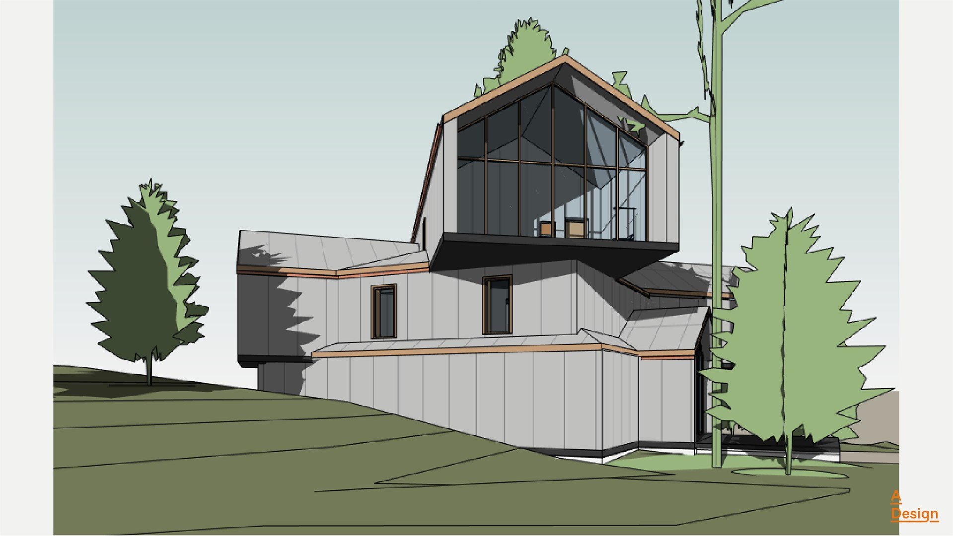 3D Reversed House - Revit Model - TurboSquid 2017823