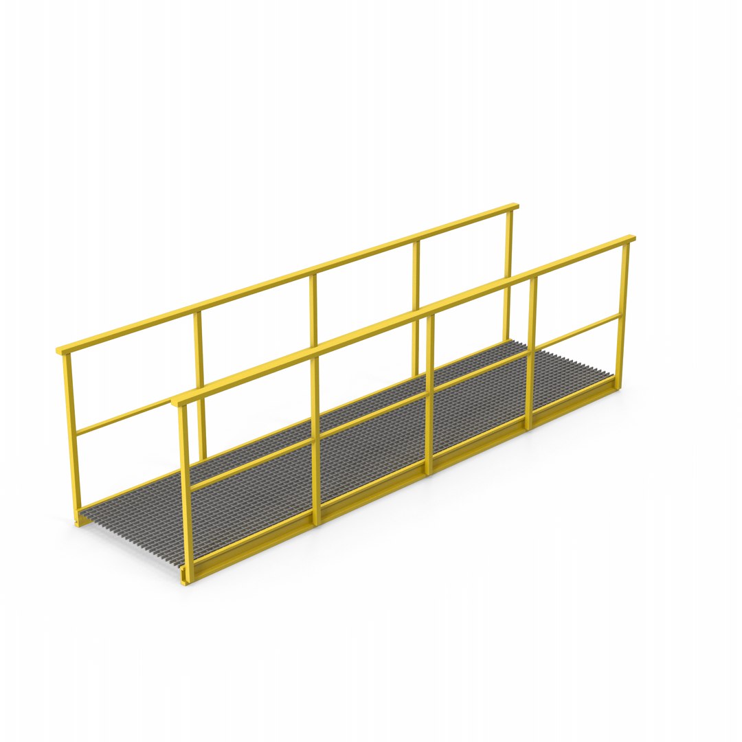 Yellow Industrial Platform 3D Model - TurboSquid 2208632