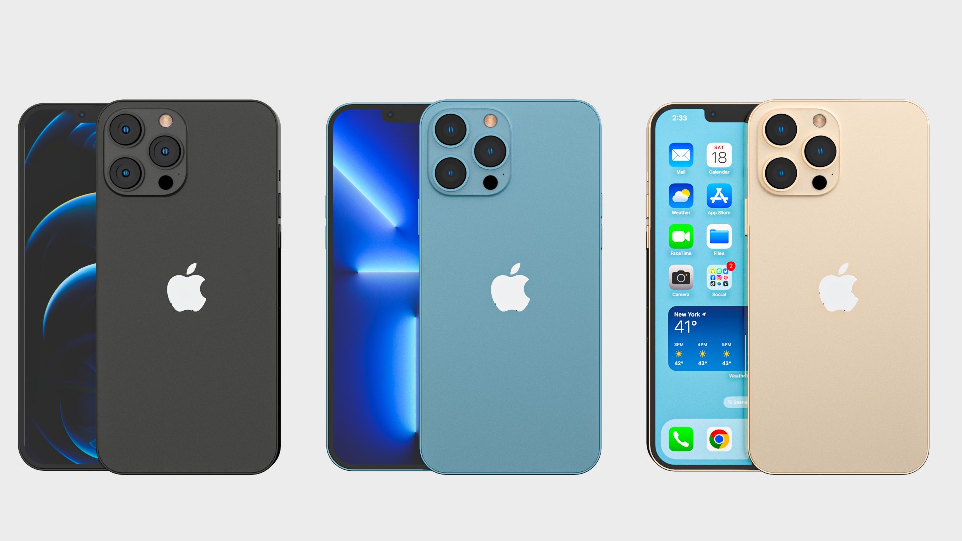 3D Apple IPhone 13 Pro 3 Colors - TurboSquid 2112253