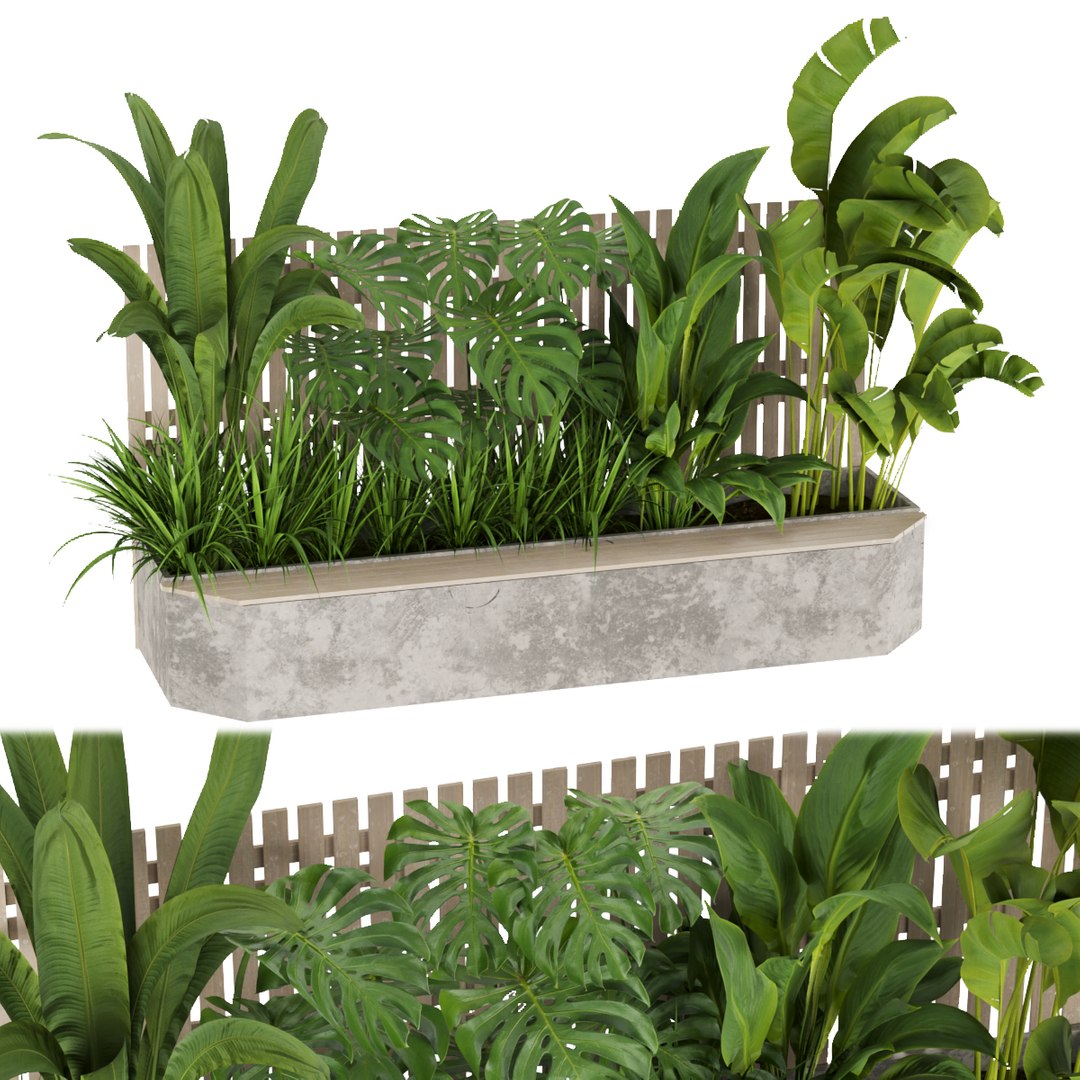 3D model Collection plant vol 317 - Urban environment - outdoor ...