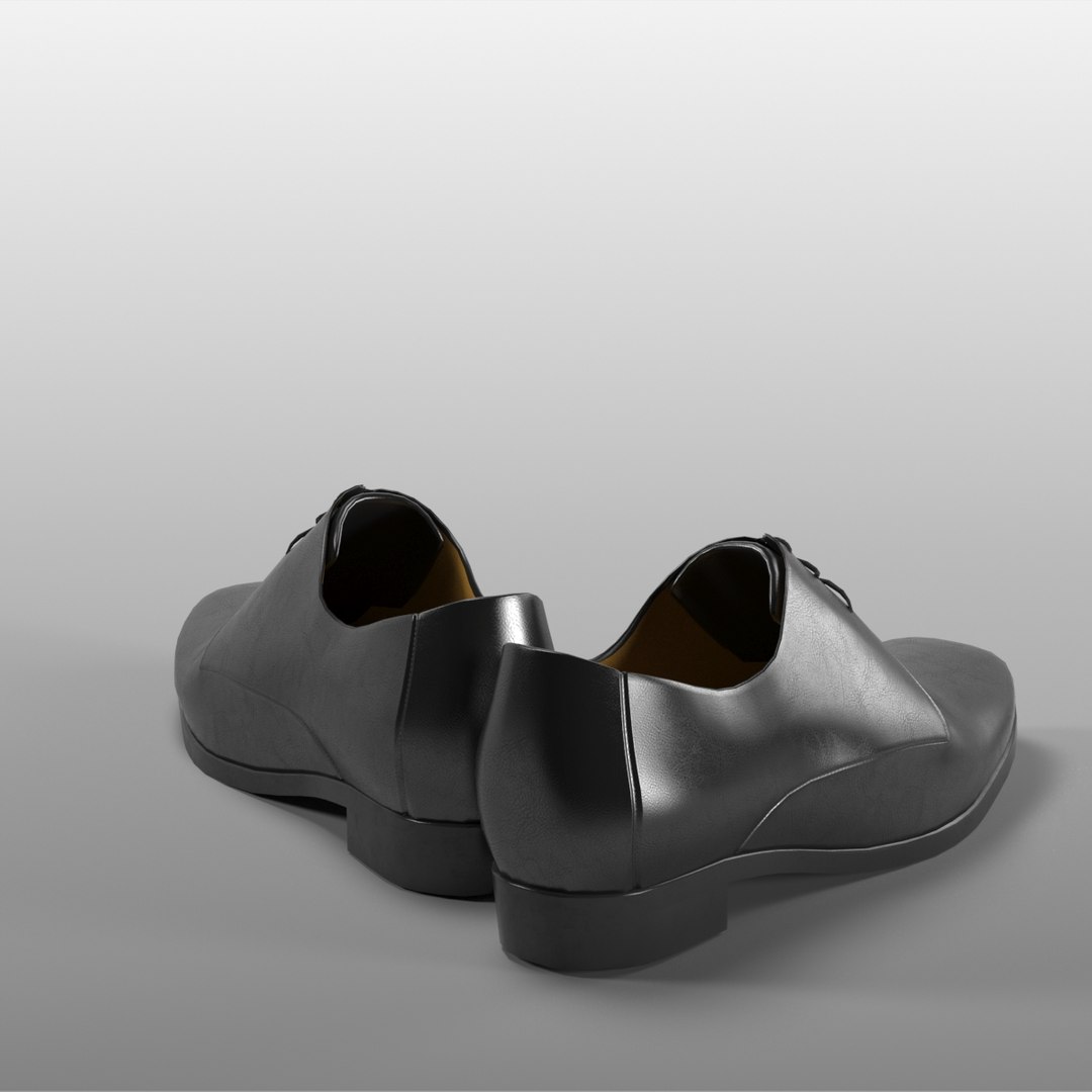 3D Model Realistic Shoes Classic - TurboSquid 1229423