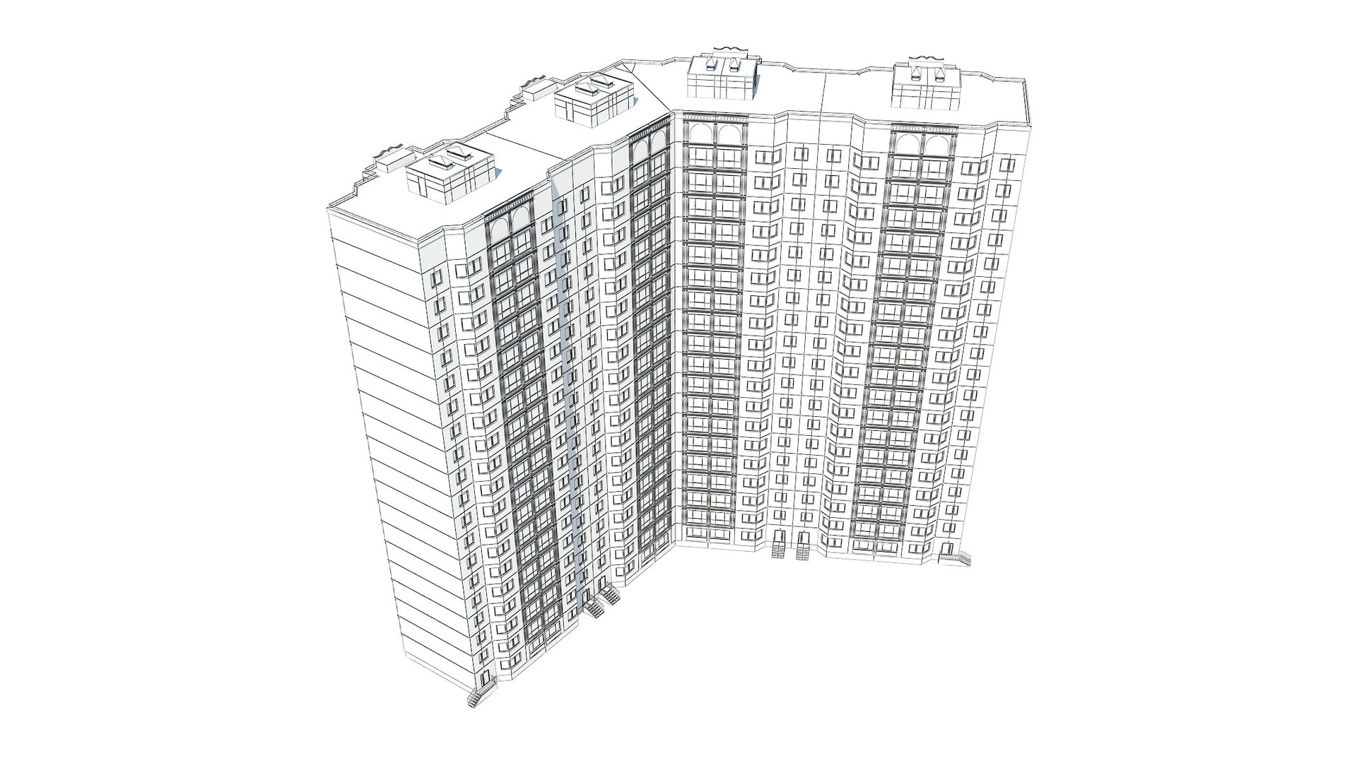 3D Corner City Building - TurboSquid 1702153