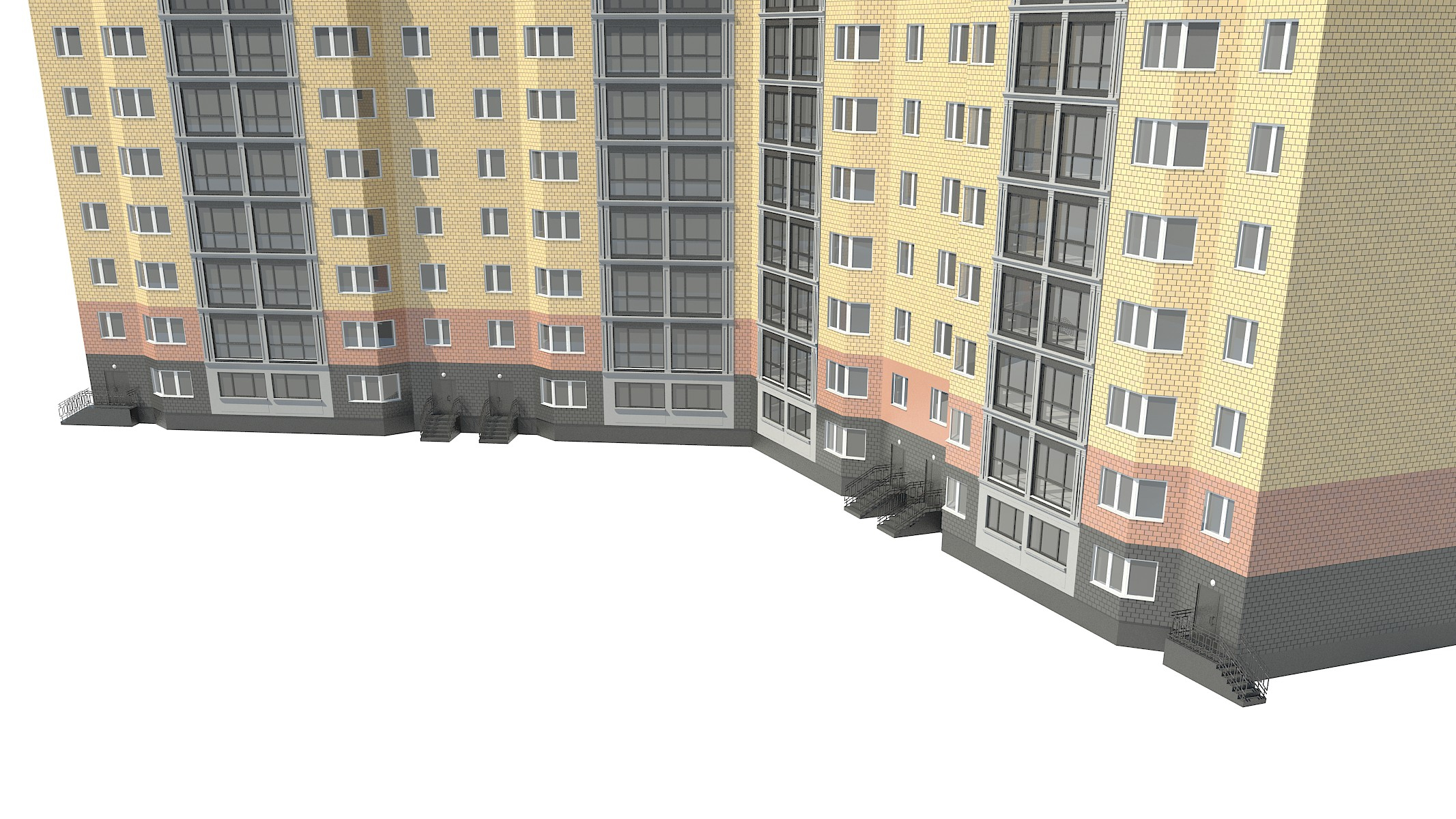 3D corner city building - TurboSquid 1702153