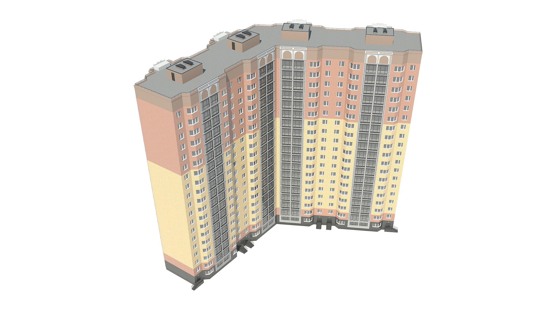 3D Corner City Building - TurboSquid 1702153