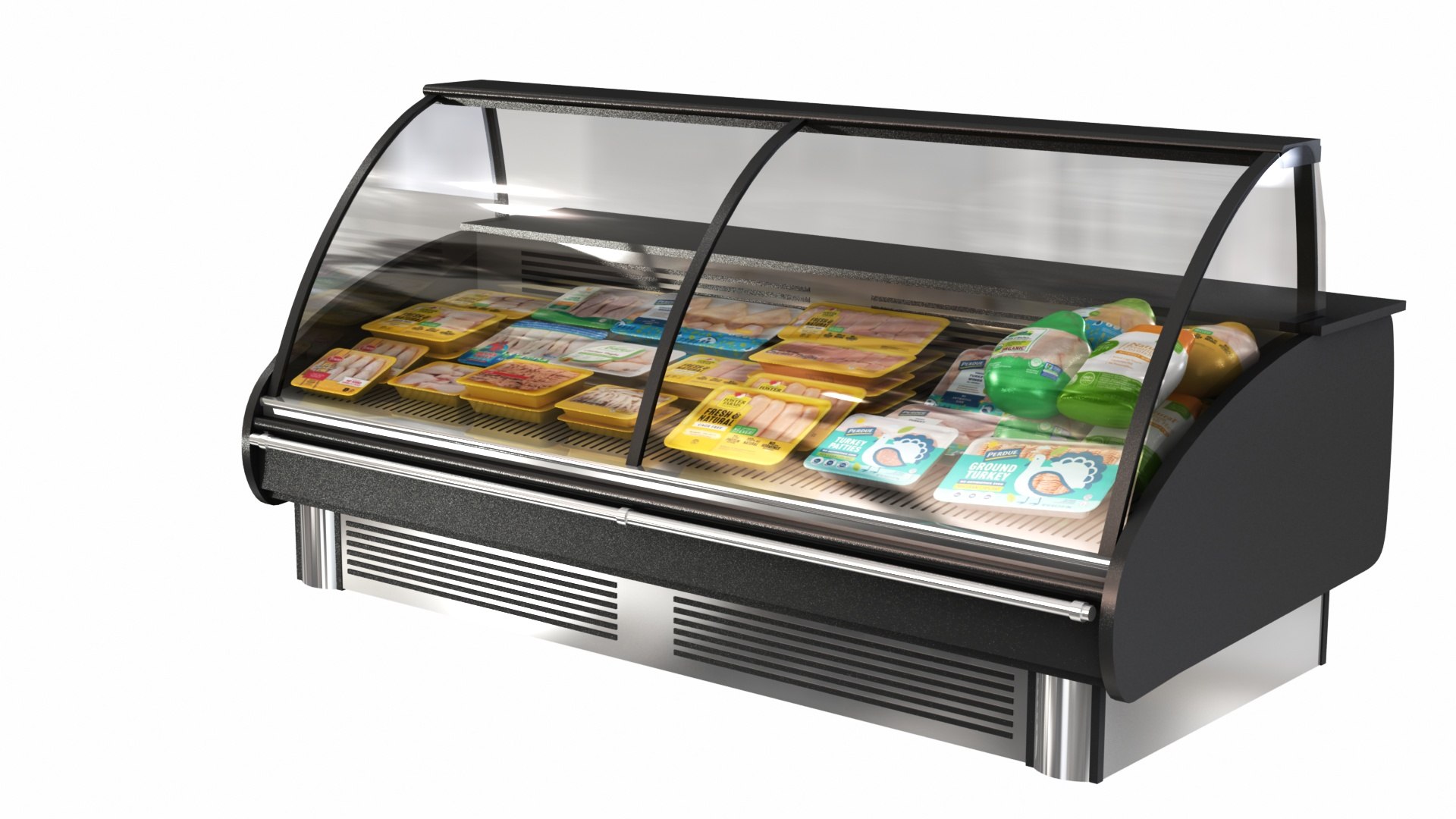 3D Meat Chicken And Deli Frezer Cabinet Collection - TurboSquid 2446874