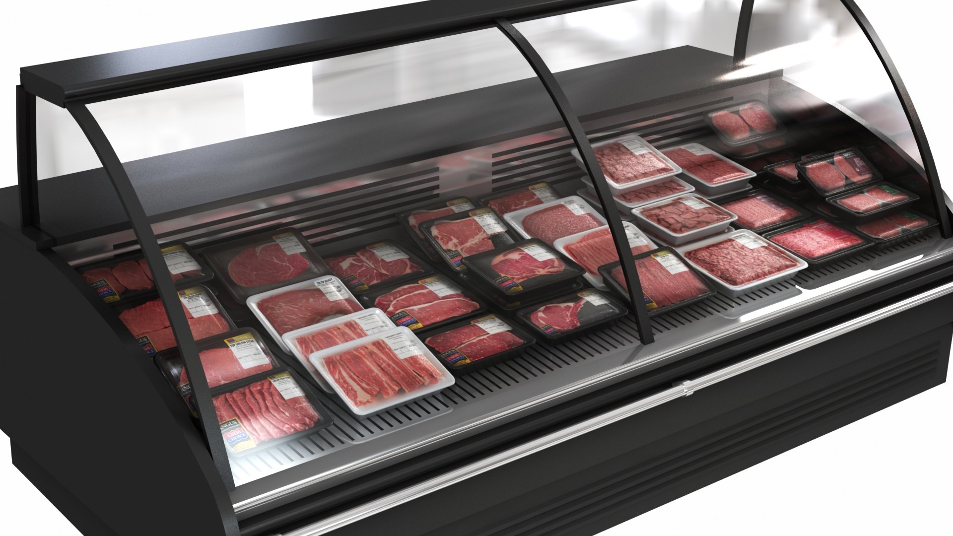 3D Meat Chicken And Deli Frezer Cabinet Collection - TurboSquid 2446874