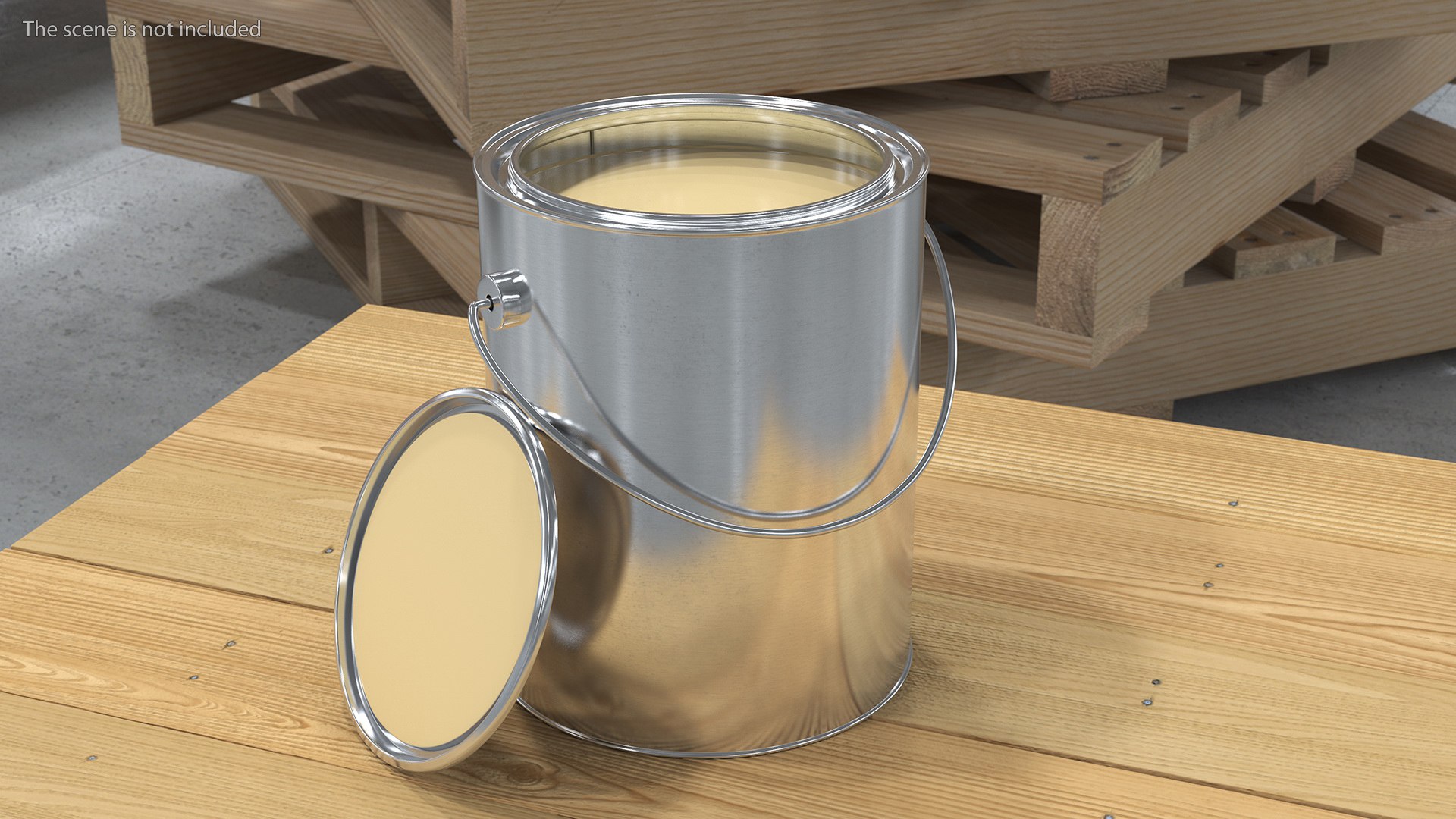 Paint Bucket Open 3D Model - TurboSquid 2211798