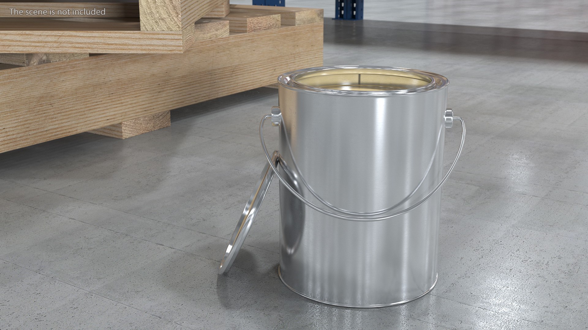 Paint Bucket Open 3D Model - TurboSquid 2211798