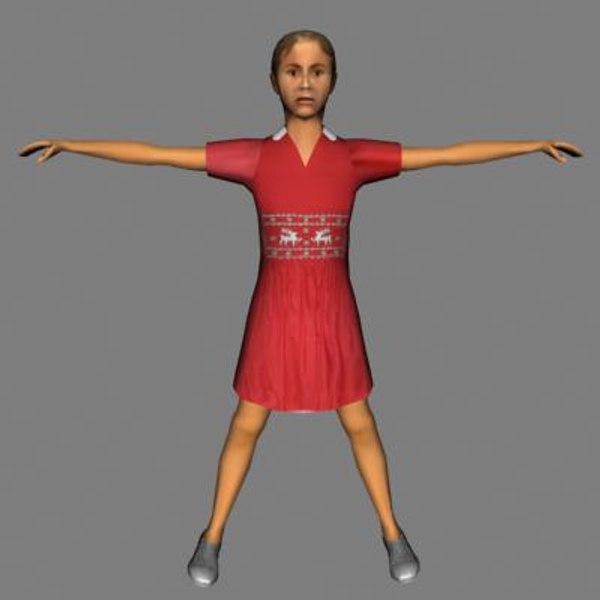 Girl Child 3D Models for Download | TurboSquid