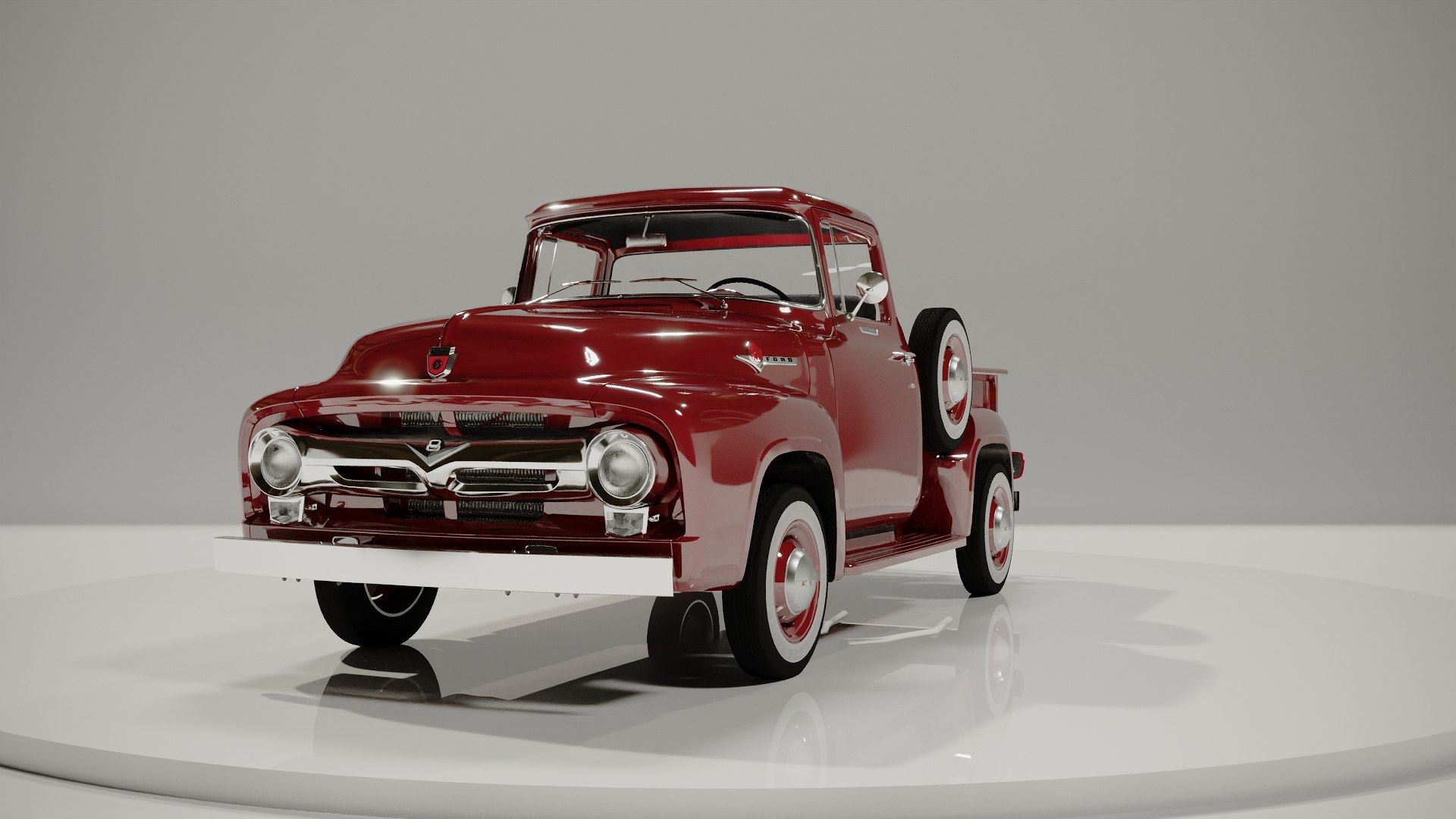 3D F100 1956 model - TurboSquid 1852007