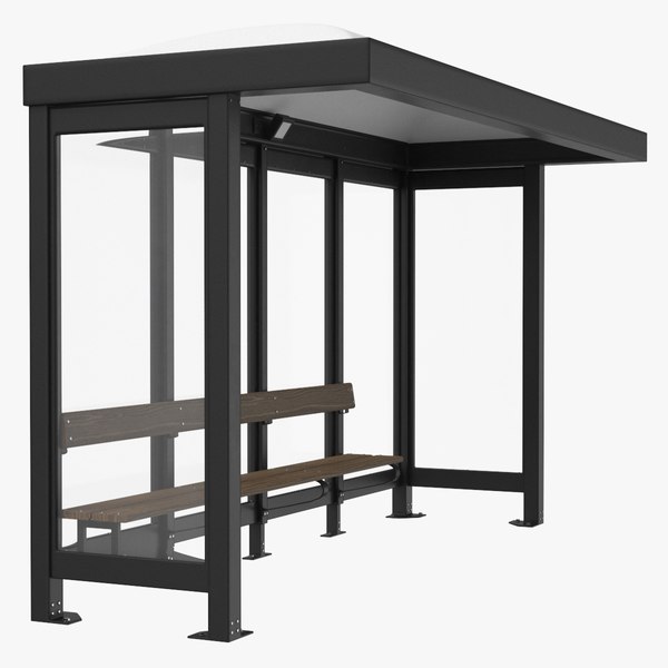 Bus Stop Enclosure 3D Models for Download | TurboSquid