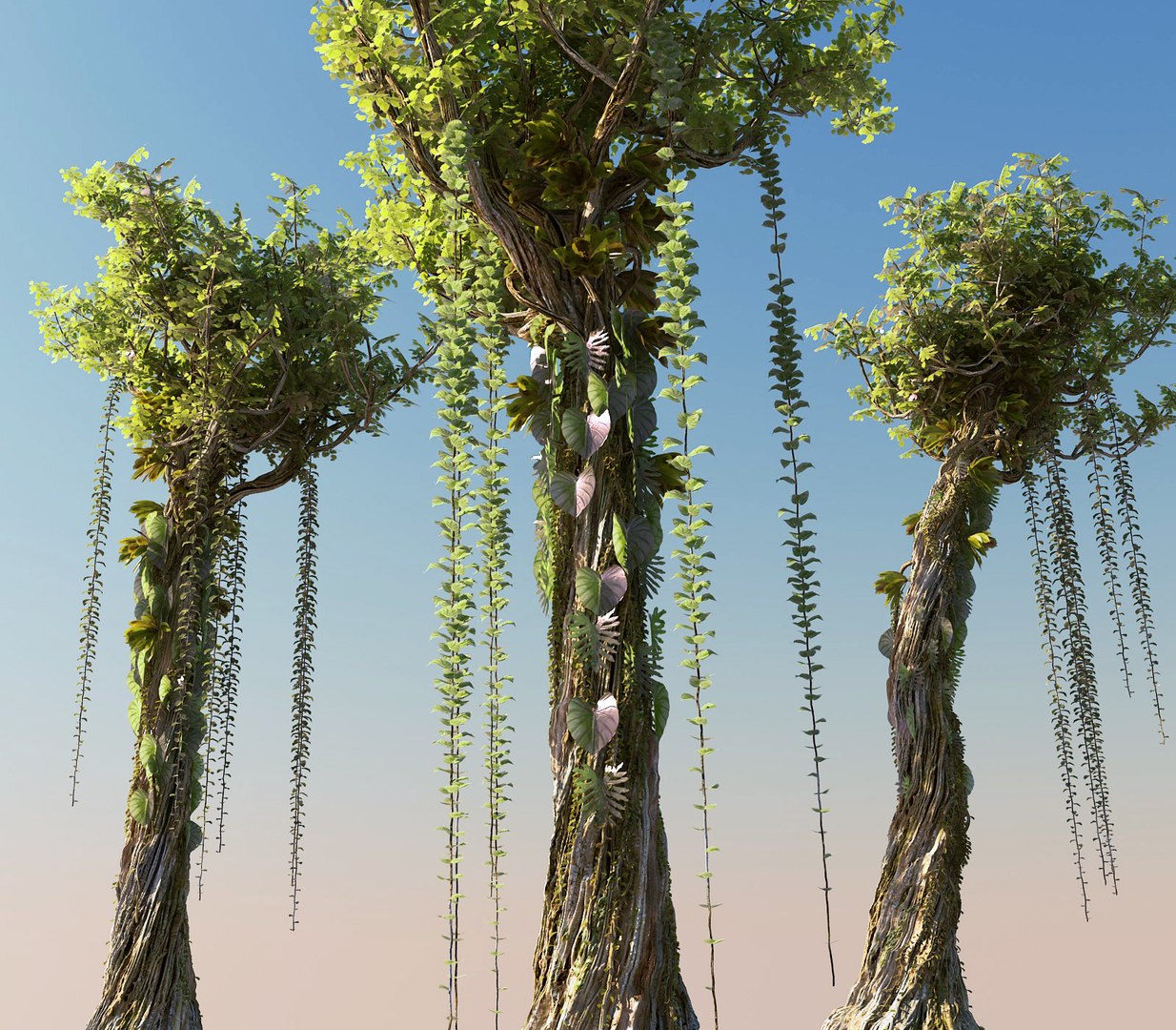 3d model rain forest pack 3