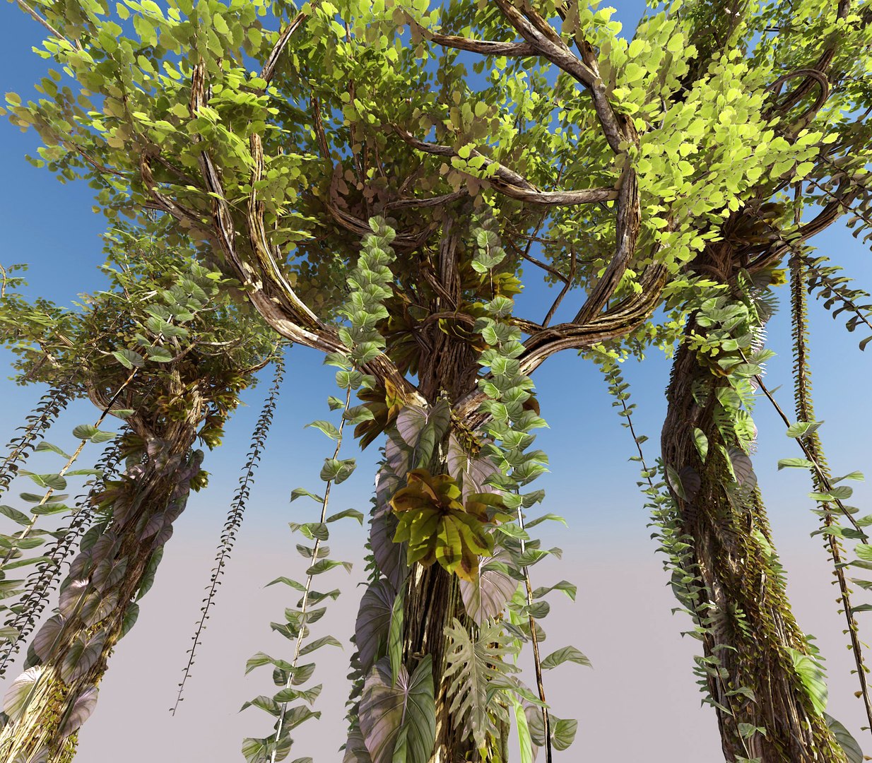 3d model rain forest pack 3