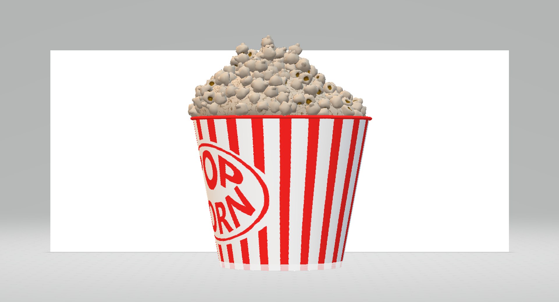 Movie popcorn model - TurboSquid 1238386