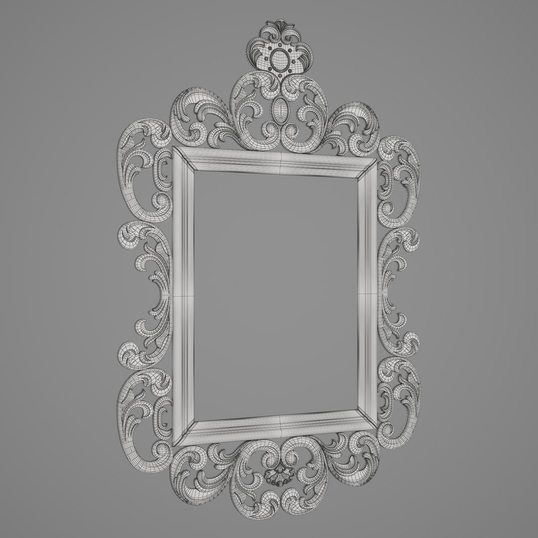 Classic Frame Mirror 005 Model - TurboSquid 2168274