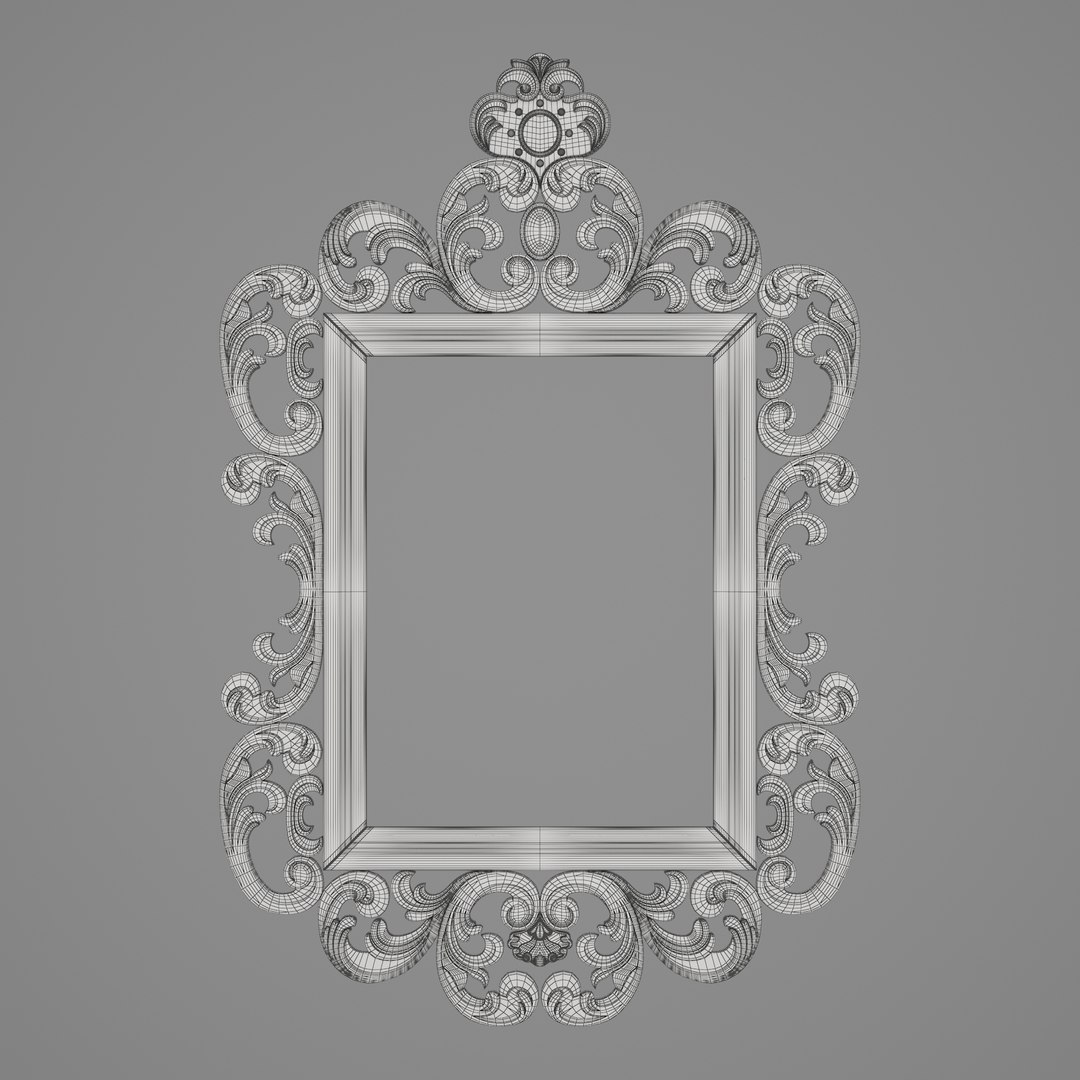 Classic Frame Mirror 005 Model - TurboSquid 2168274