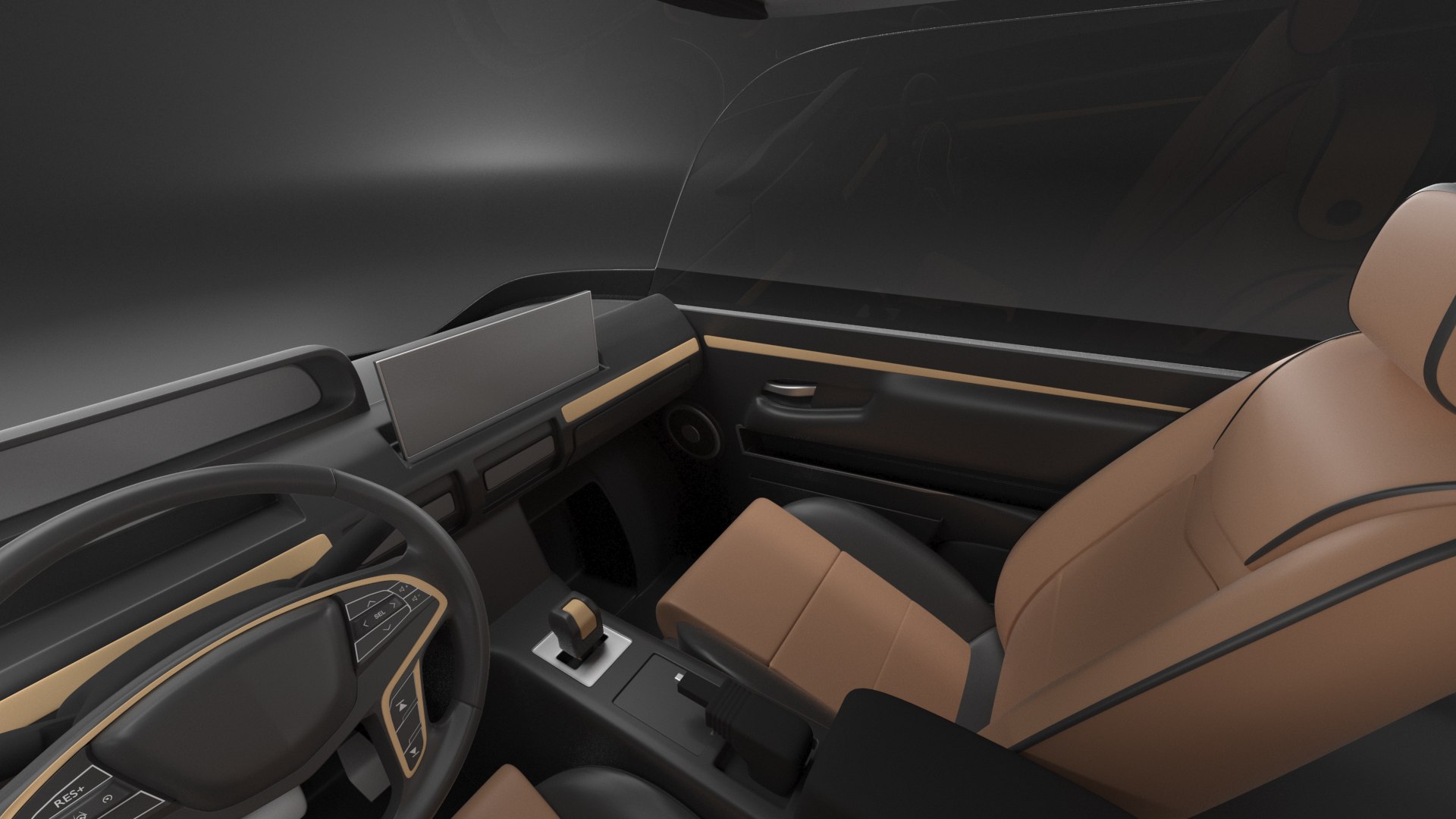 Futuristic Two-Seater Car 3D Model - TurboSquid 1975974