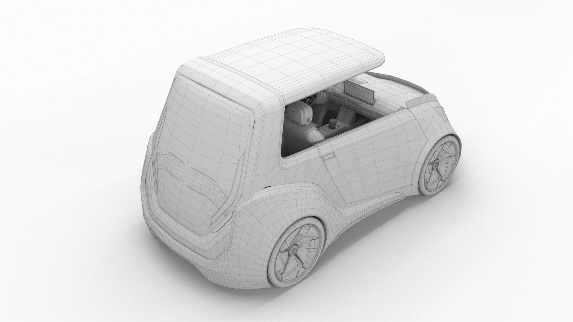 Futuristic Two-Seater Car 3D Model - TurboSquid 1975974