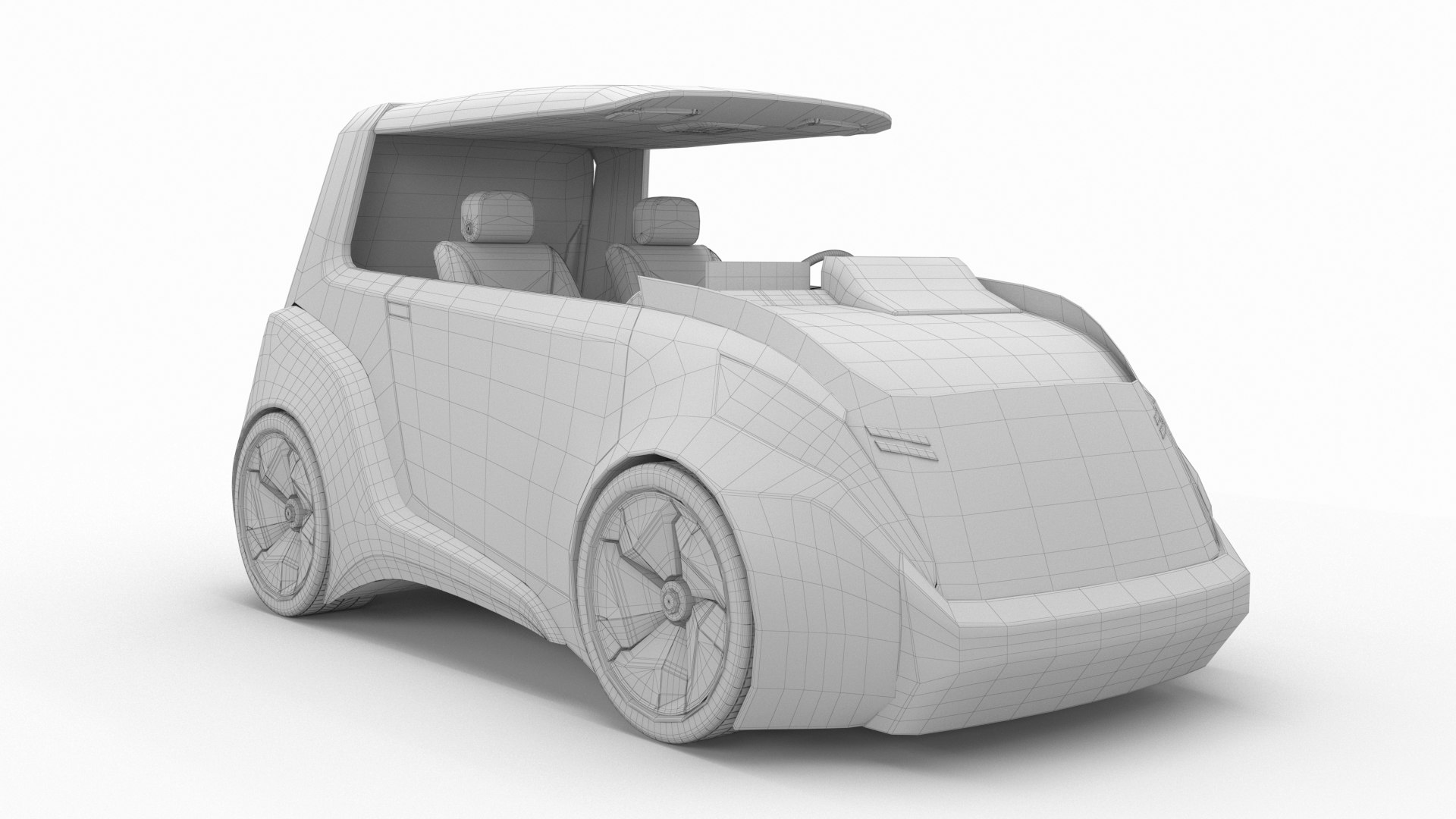 Futuristic Two-Seater Car 3D Model - TurboSquid 1975974