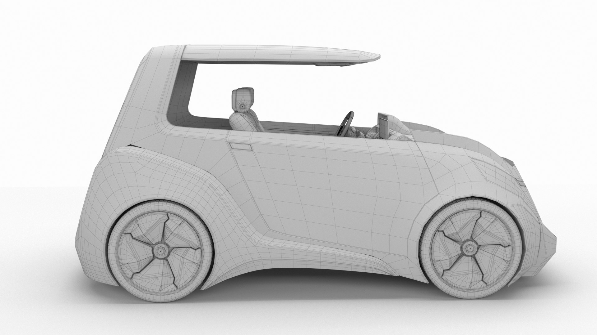 Futuristic Two-Seater Car 3D Model - TurboSquid 1975974