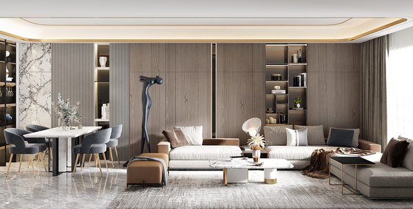 modelo 3d Modern simple living-room - TurboSquid 1965071