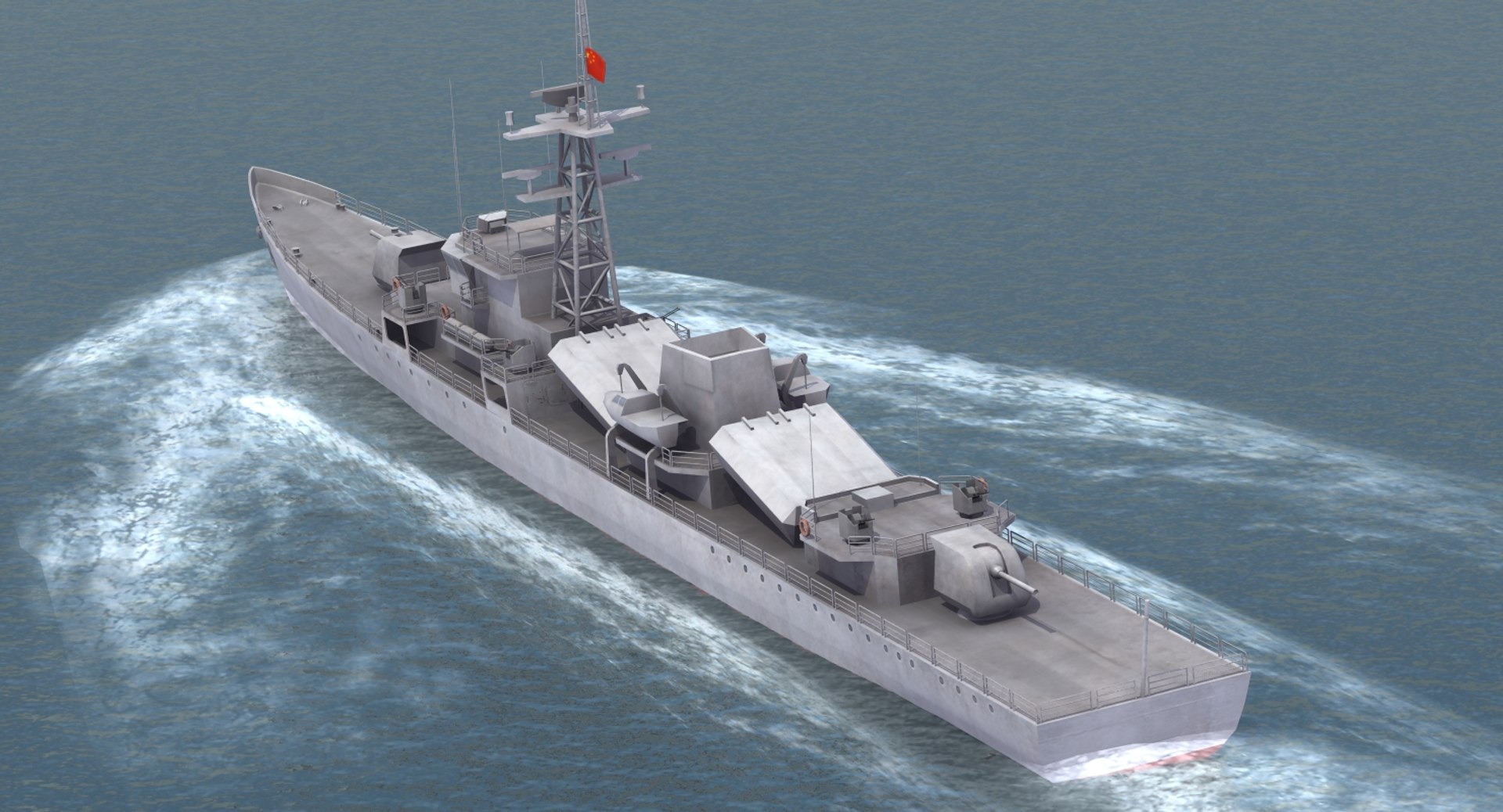 3d type053h jianghu-i frigate