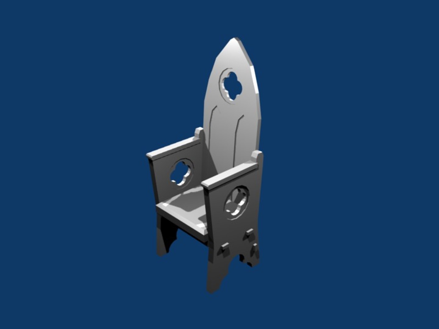 3d Gothic Chair Medieval Furniture