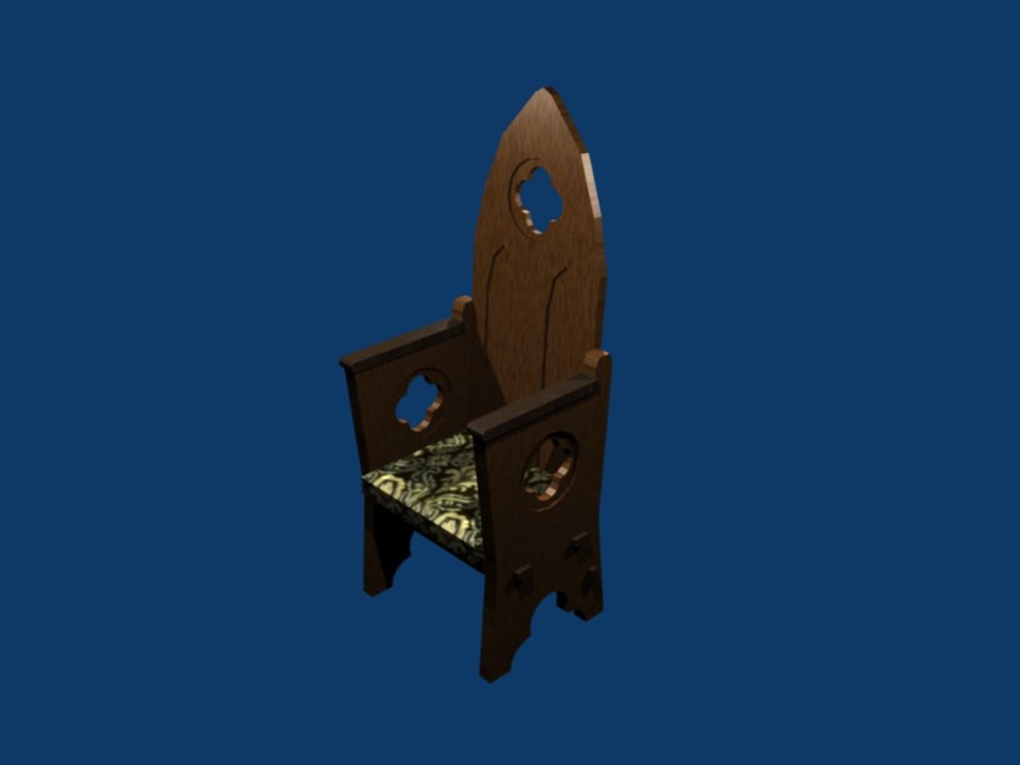 3d Gothic Chair Medieval Furniture