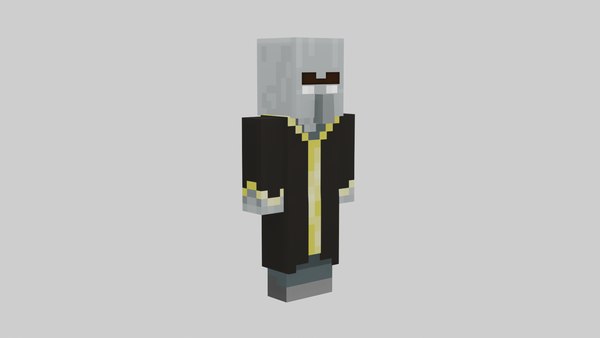 modelo 3d Minecraft Evoker Rigged - TurboSquid 2047160