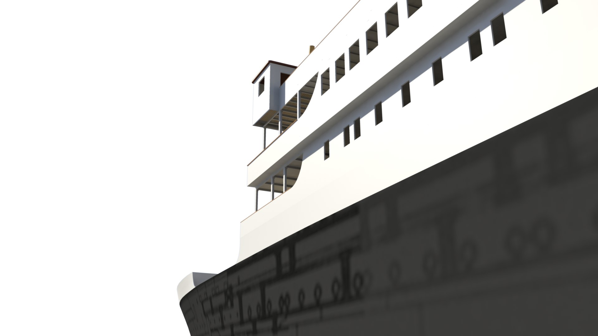 Incomplete Titanic Hull 3d Model